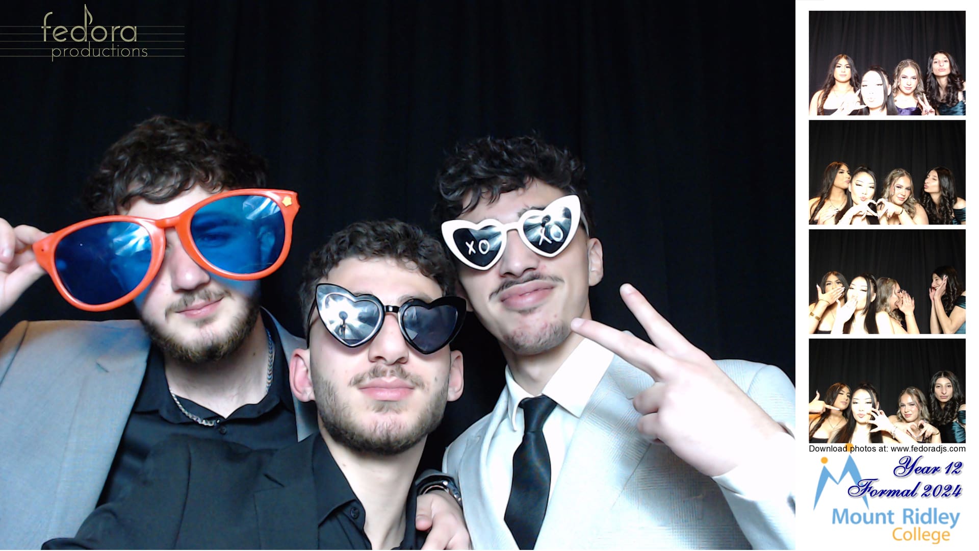 Mount Ridley College Year 12 Formal (Black Booth) | Fedora Productions